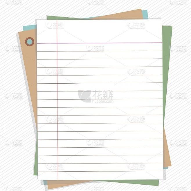 notice paper design vector素材-花瓣网