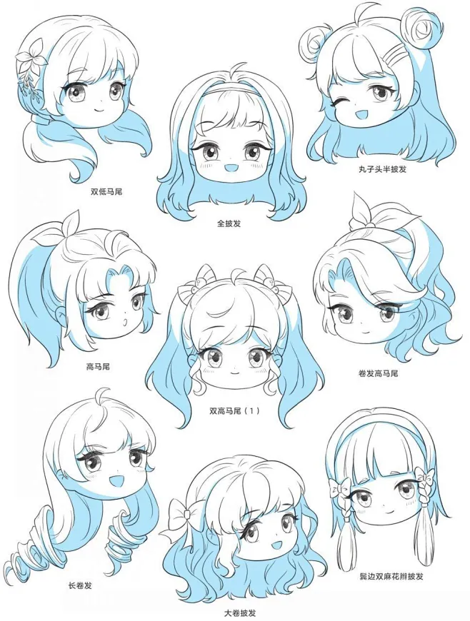 动态集：二次元动漫人体素材.Q版人物篇-花瓣网