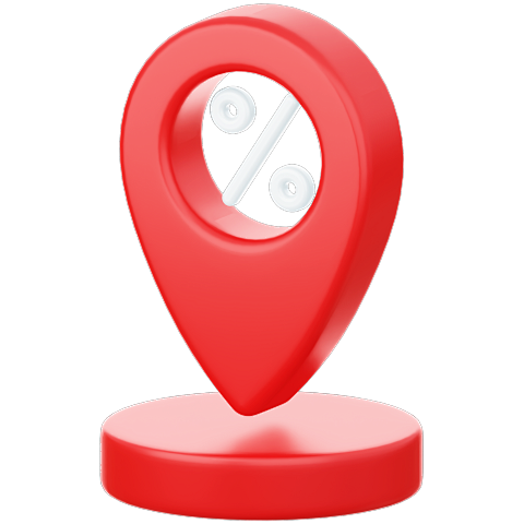 discount map point - 20款活动促销3D图标 SALE 3D Icon Pack