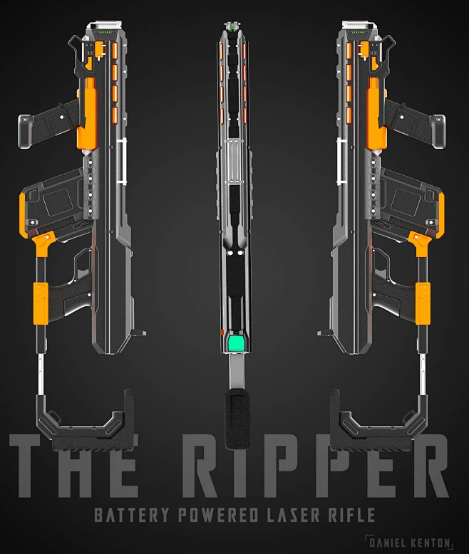 Ripper Laser Rifle Concept, Daniel Kenton : Tried designing my own ...