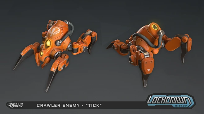 Bismuth Security Mech, Kevin Skok : This is a heavily armed Mech that I designed, modeled and ...