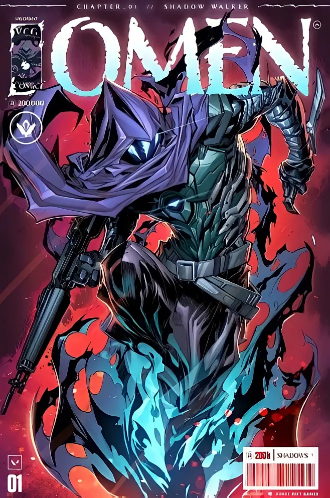 This may contain: the cover to omen, an upcoming comic book by dc ...