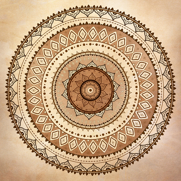 Mandala : Mandala. Decorative pattern. Indian style.Painting for ...