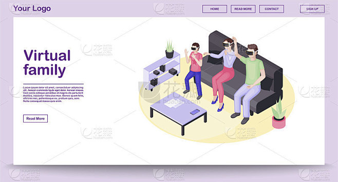 VR players website template