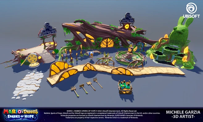 Mario + Rabbids Sparks of Hope - Environment and prop-花瓣网