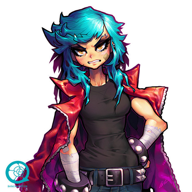 潮流欧美-伪厚涂ArtStation - rose besch - 2 (18)