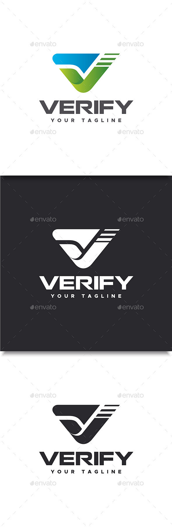 验证-字母V标志字母标志模板Verify - Letter V Logo - Letters Logo Templates同意,字母、批准 ...