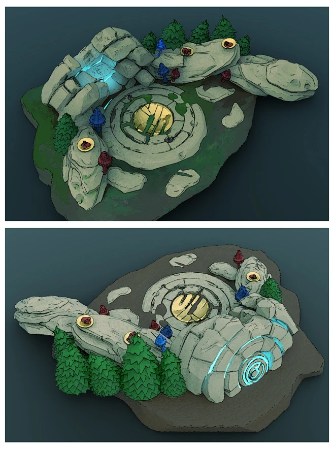 Moba map, Markus Lenz : Some designs for the moba of Dungeon Hunter ...