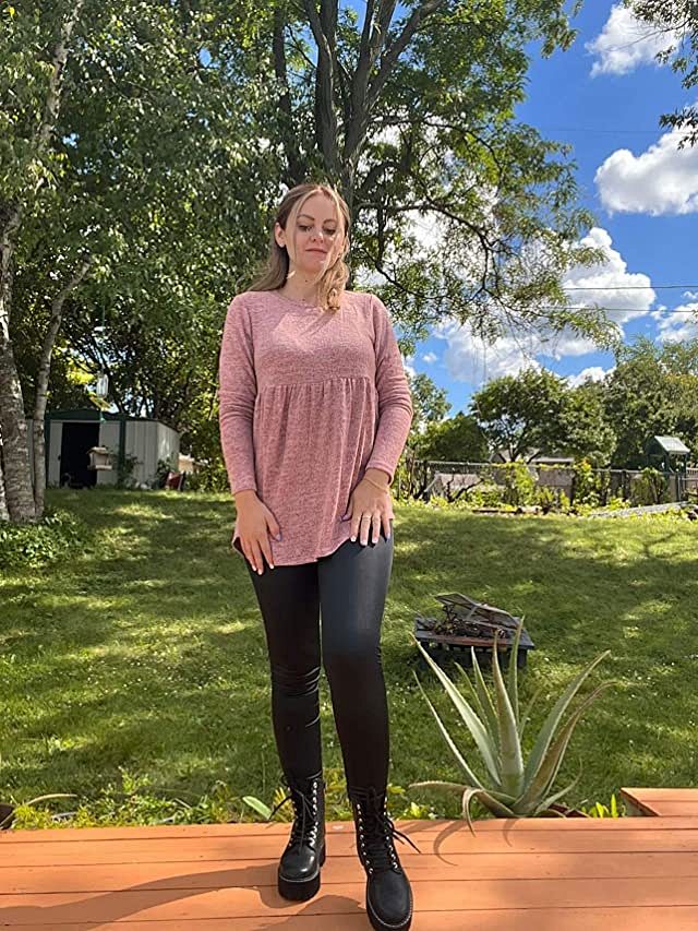 Amazon.com: Alaroo Womens Fall Tops Dressy Peplum Long Sleeve Khaki ...