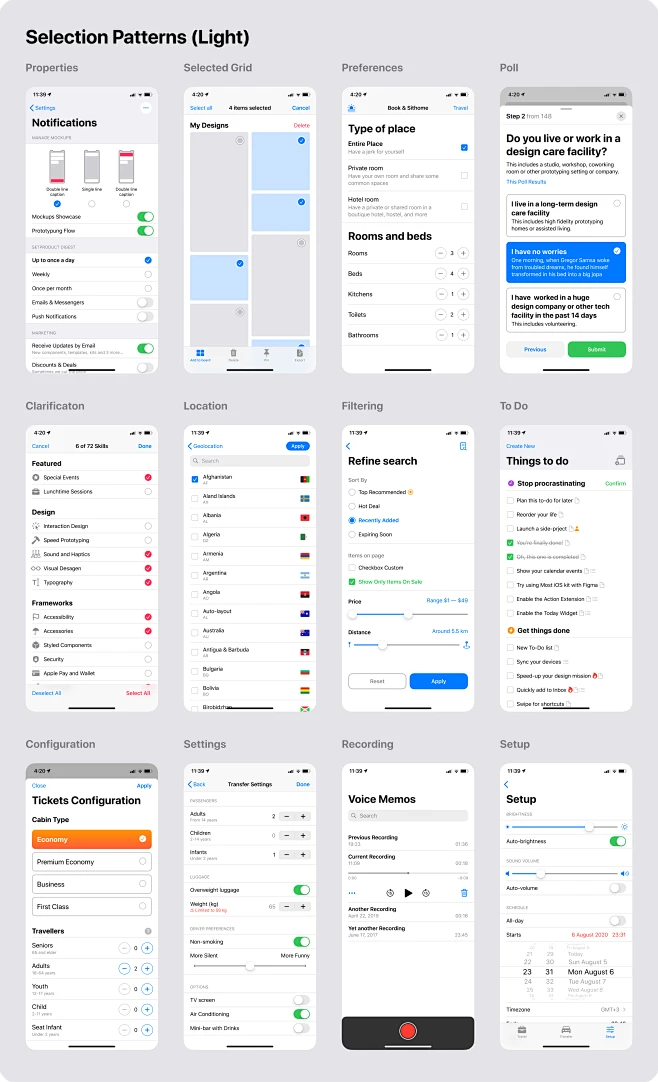 Slider UI design - Figma iOS kit - App templates Roman Kamushken for ...