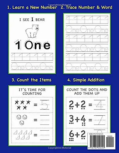 Number Tracing: Notebook for Tracing Numbers and Letters for ...