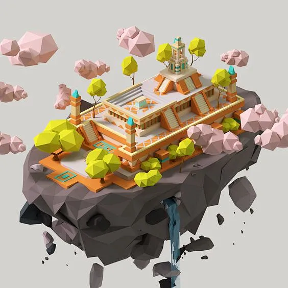 Low Poly-花瓣网