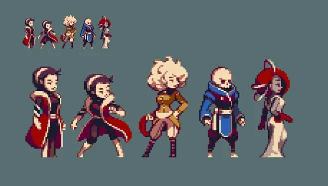 Pixel Art Sprites Character Design, Pixel Knight Sprite, 2d Pixel ...