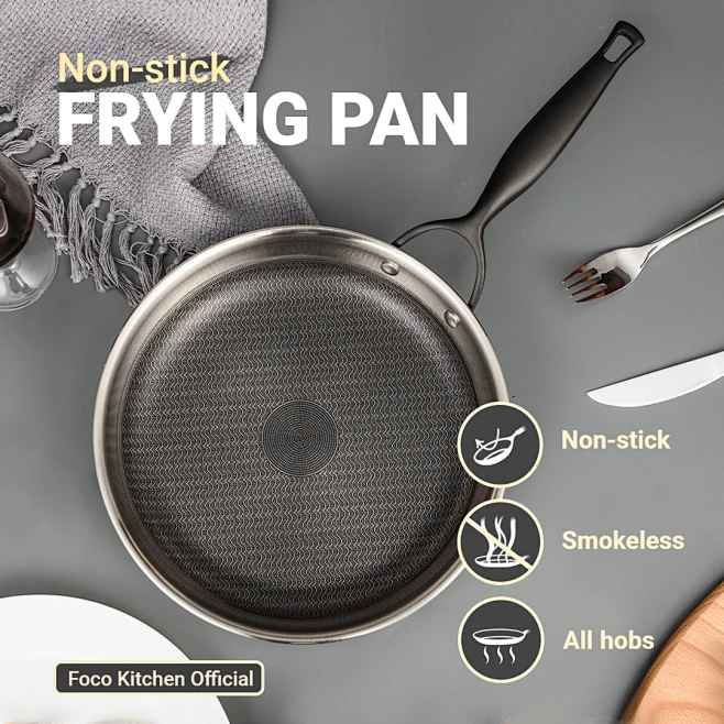 Gold Circle Icon Simple Fashion Frying Pan Introdution Display ...