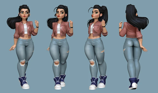 New character design图片_欧美卡通图片素材-花瓣网