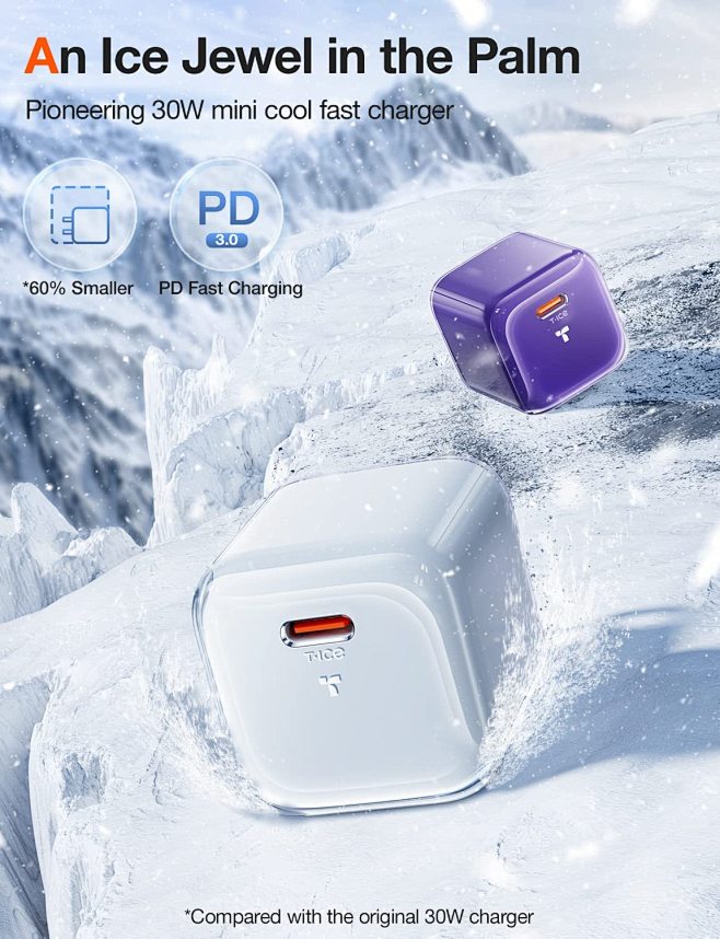 Amazon.com: [Certified GaN Chip] Cool Fast Charger, TORRAS T-ICE 30W ...
