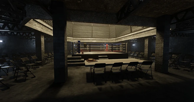 Prison Boxing Ring-花瓣网