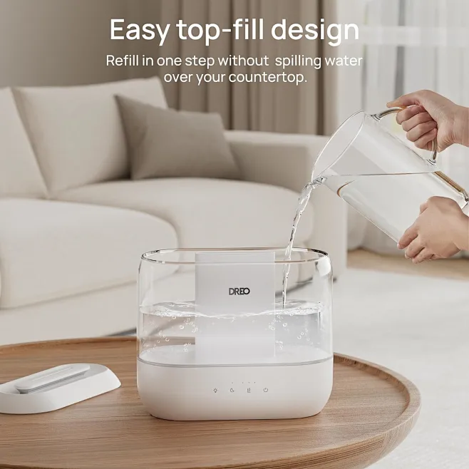 Amazon.com: Dreo Humidifiers for Bedroom, Top Fill 4L Supersized Cool ...