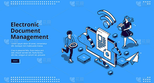 Electronic document management banner