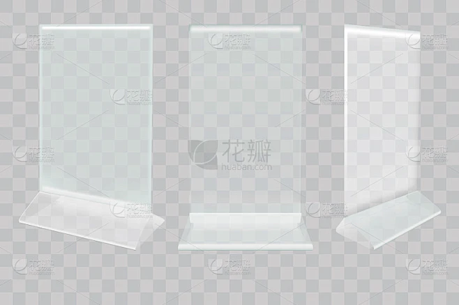 Realistic 3d Detailed Display Stand Acrylic Table 素材-花瓣网