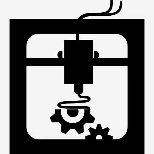 3D打印机设置界面符号图标 https://88ICON.com 广场 象征 接口 打印机 设置打印机图标 指出 3D打印机-花瓣网