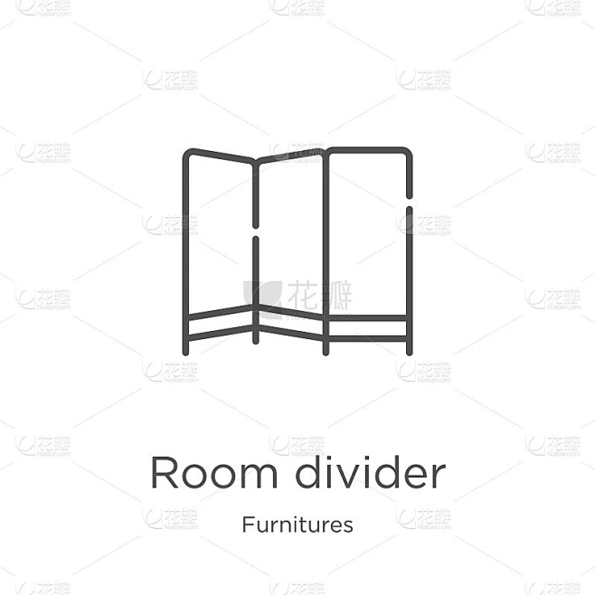 room divider icon vector from furnitures collectio素材-花瓣网