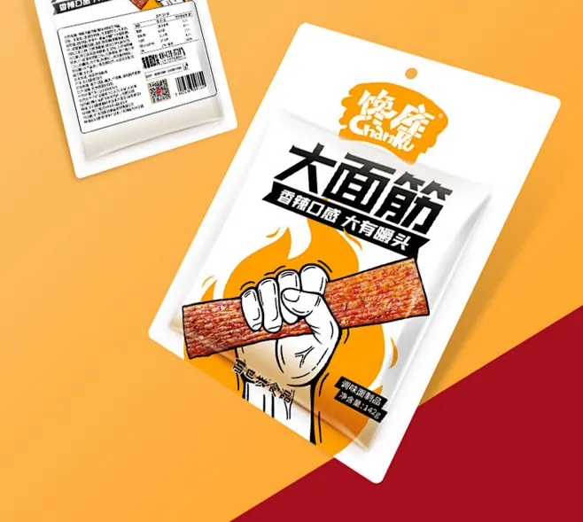 馋库辣条大面筋142g*2袋网红零食儿时小吃怀旧网红-tmall.com天猫-花瓣网