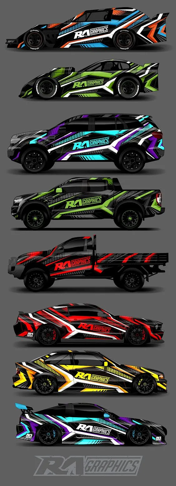 This is the RA Graphic Pack 9, simple bold and aggressive graphics wrap ...