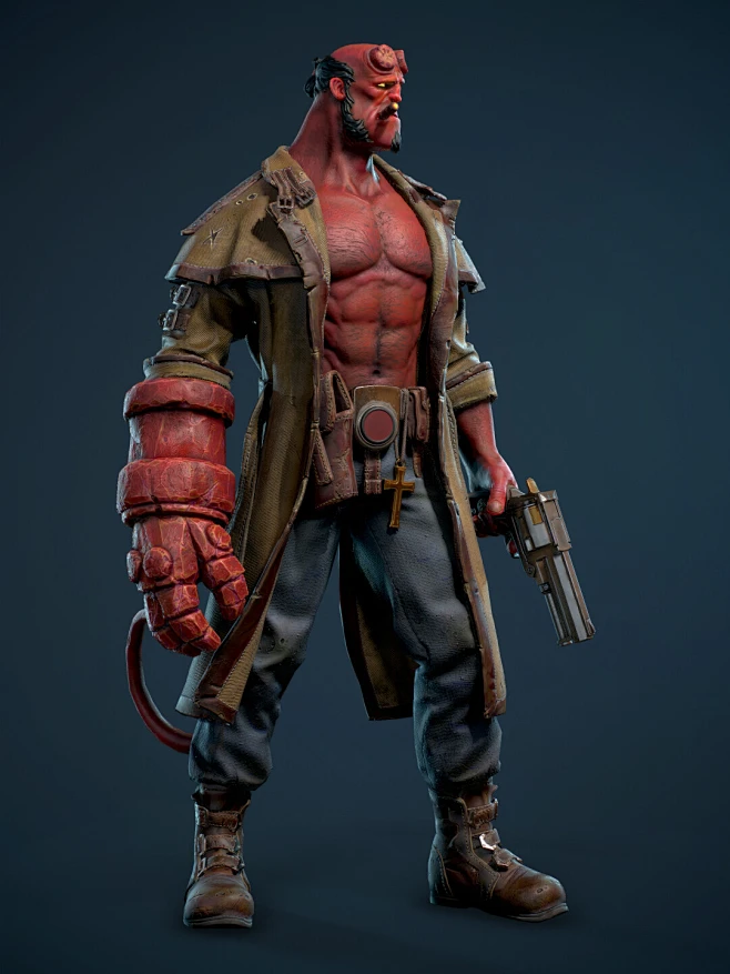 Hellboy, Sergei Kotenko : I had pleasure to create Hellboy's fanart ...