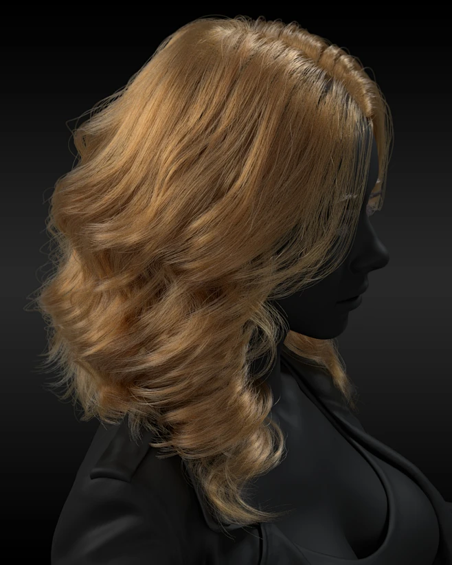 Realistic male hair, Manlin Sun : Realistic male hair created in Xgen ...
