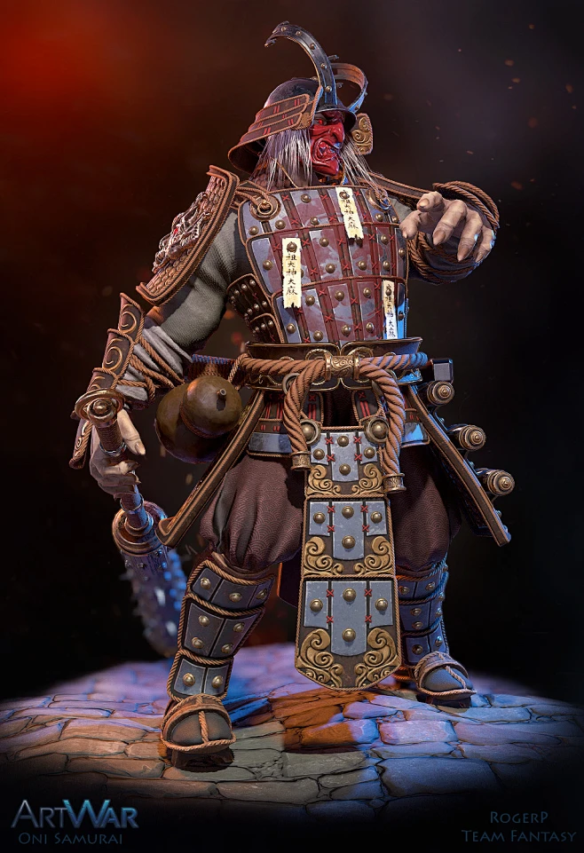 Oni Samurai, Roger Perez : Model Created for the ArtWar contest. 66K ...