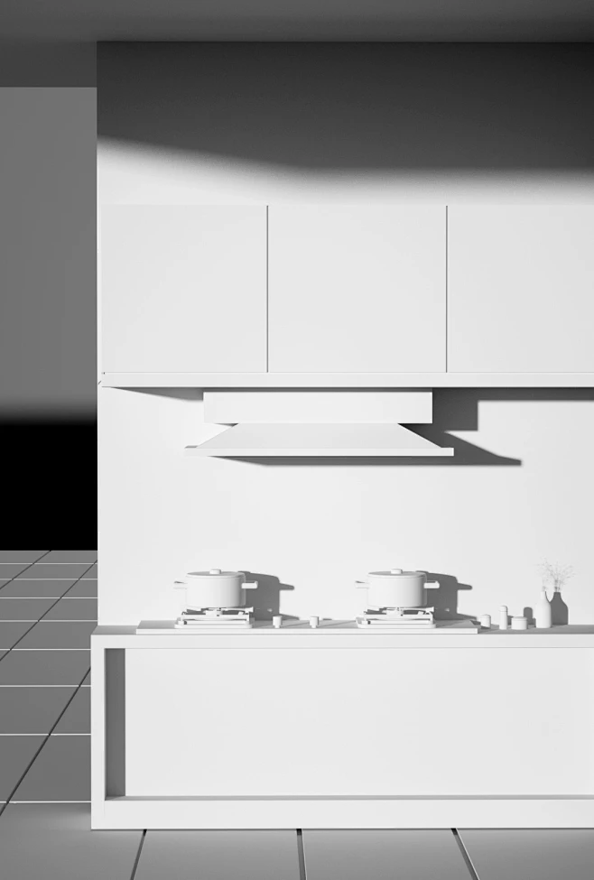 51-3c厨房产品场景竖屏海报-白模-花瓣网