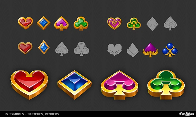 artwork characters sketch slot game slot game art-花瓣网