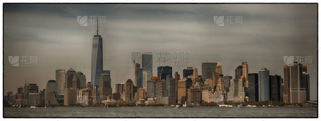 纽约,水平画幅,美国中大西洋地区,无人,全景,户外,城市,哈德逊河,广角,摩天大楼