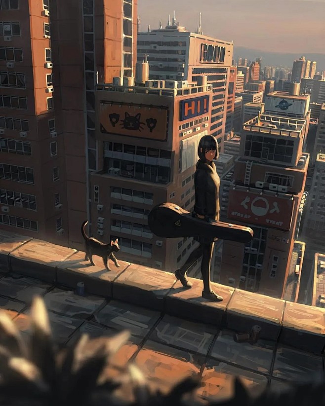 guweiz （Z.W. Gu）：喜爱创作美酷外形的女孩角色，大多有着冷峻的眼神，隐秘于黑夜之中。