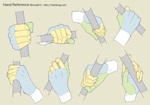 手のイラスト資料集 -Hand Reference | Hato King-花瓣网