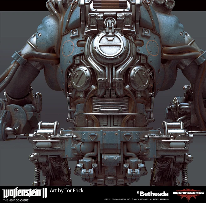 Wolfenstein 2: Zitadelle, Tor Frick : This is the highpoly for the ...
