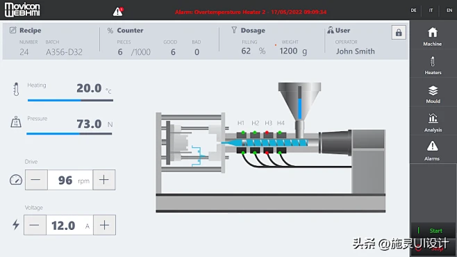 提升工业自动化：PLC上位机管理操作系统界面的UI设计实践-今日头条-花瓣网