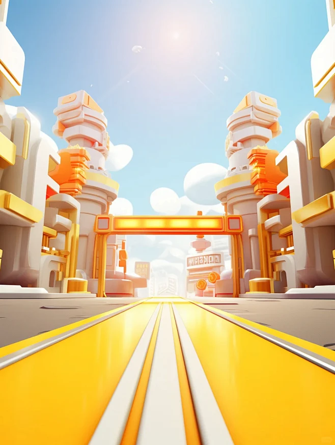 AI造景｜双11大促C4D海报背景 附咒语图片_背景 cd4. 立体 电商图片素材-花瓣网