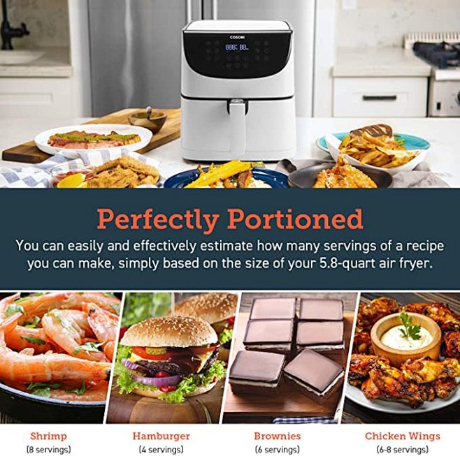 Amazon.com: COSORI Air Fryer Max XL(100 Recipes) Electric Hot Oven ...