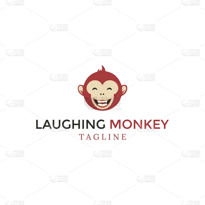 laughing monkey logo素材-花瓣网