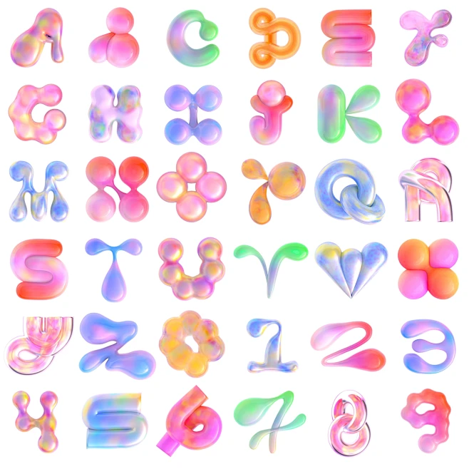 36daysoftype 3D 3D Font 3d modeling 3DType blender c4d type type design ...