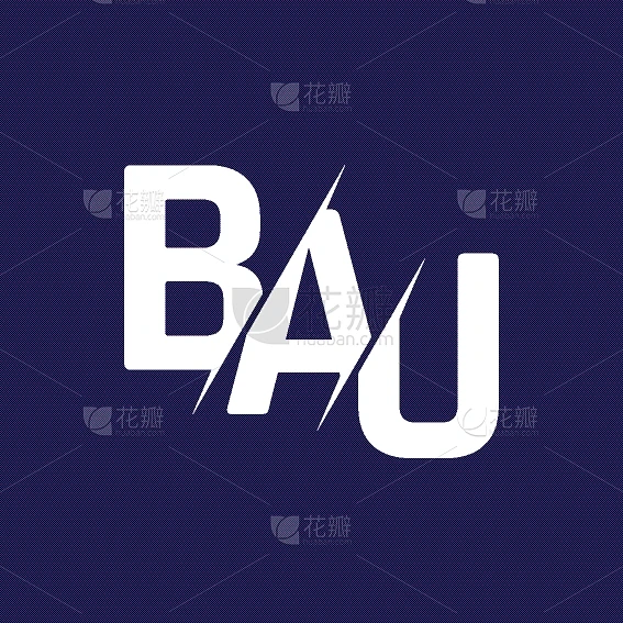 monogram letters initial logo design bau图片_logo图片素材-花瓣网
