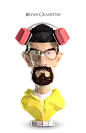 Low Poly Celebrities : 7 low polygon caricatures of famous actors from ...