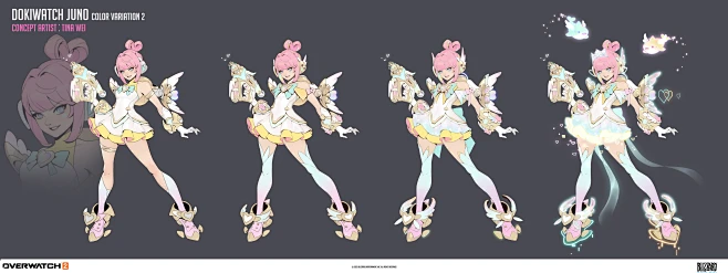 Overwatch 2: Dokiwatch Juno Mythic Skin concept-花瓣网
