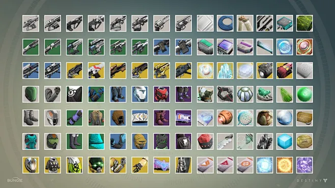 [UI国标界面]游戏命运2图标UI设计参考素材-游戏界面-微元素 - Element3ds.com!-花瓣网