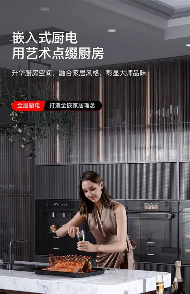 美国西屋v8蒸烤一体机嵌入式蒸烤炸家用蒸箱电烤箱热风炸60大容量-tmall.com天猫-花瓣网