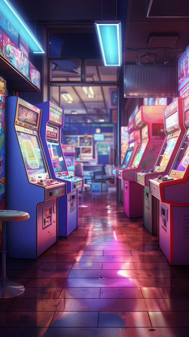 pglenn_arcade_style_arcade_game_on_the_ground_floor_in_the_sty_60f7853c ...