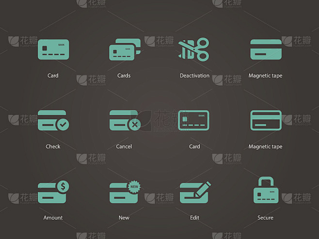 Credit card icons.