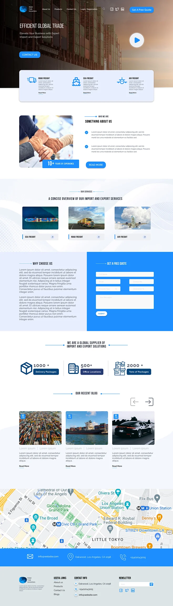 Import & export company website :: Behance-花瓣网